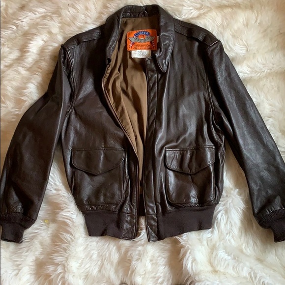Cooper | Jackets & Coats | Vintage Cooper Type A2 Leather Flight Jacket ...